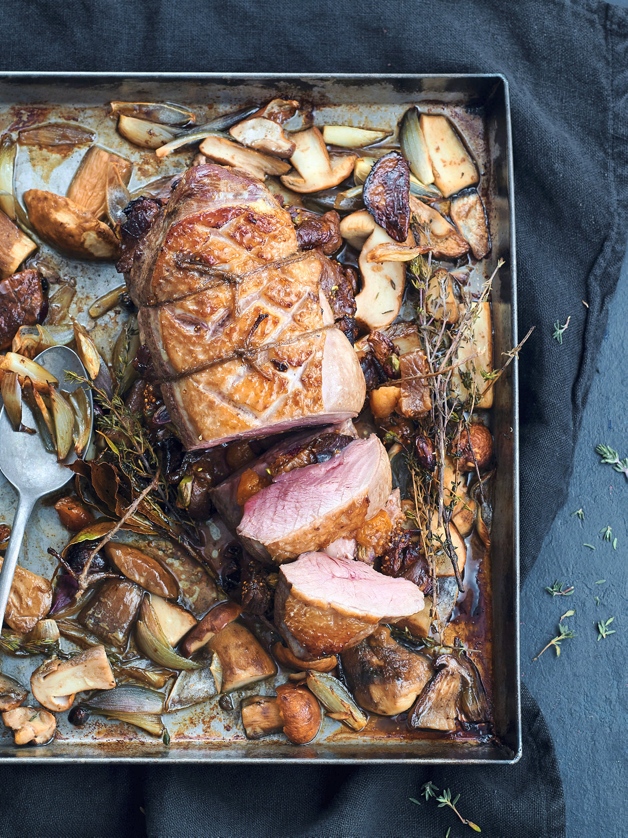 Rôti de magrets de canard farcis aux fruits secs et aux cèpes | Recette ...