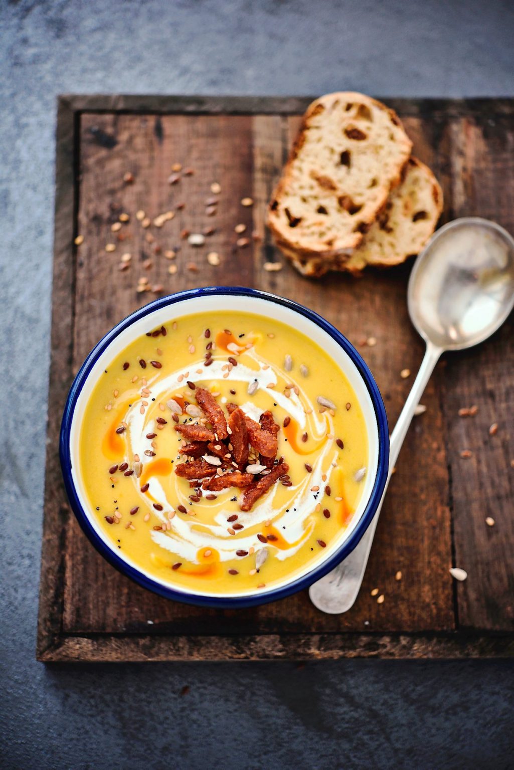 Soupe de potimarron et chorizo | Recette Cuisine