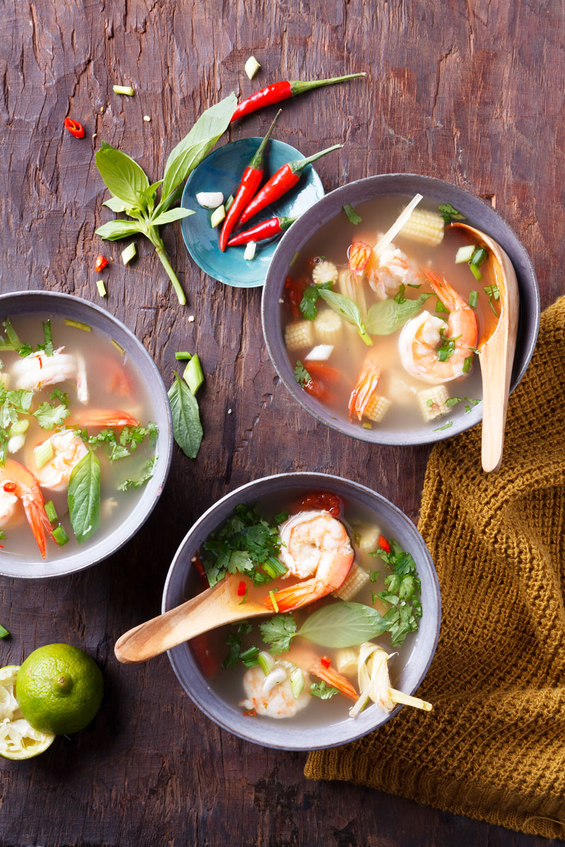 Bouillon thaï (tom yam koung) | Recette Cuisine