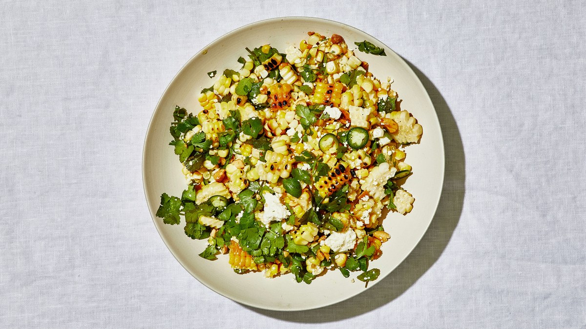 Salade de maïs grillée | Recette Cuisine