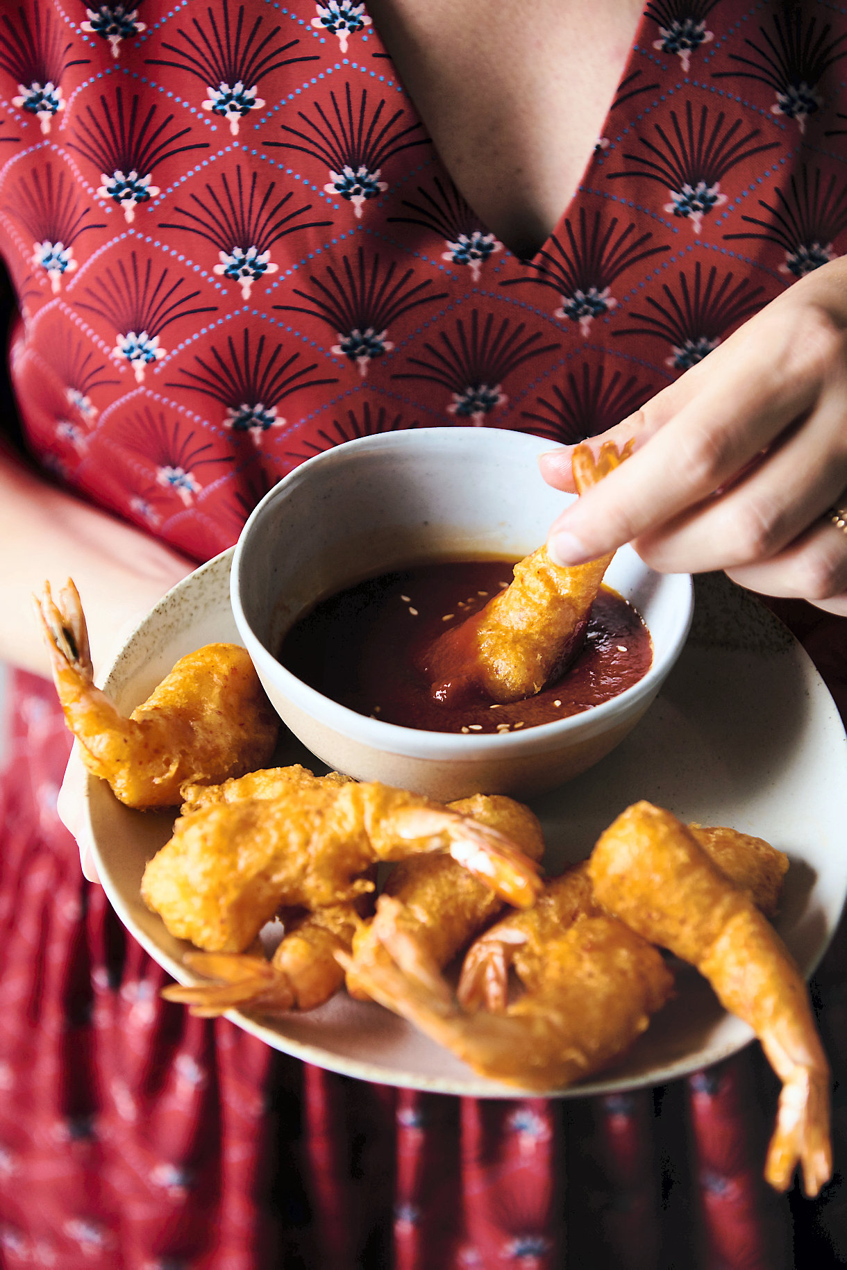 Beignets de crevettes en tempura pimentée | Recette Cuisine