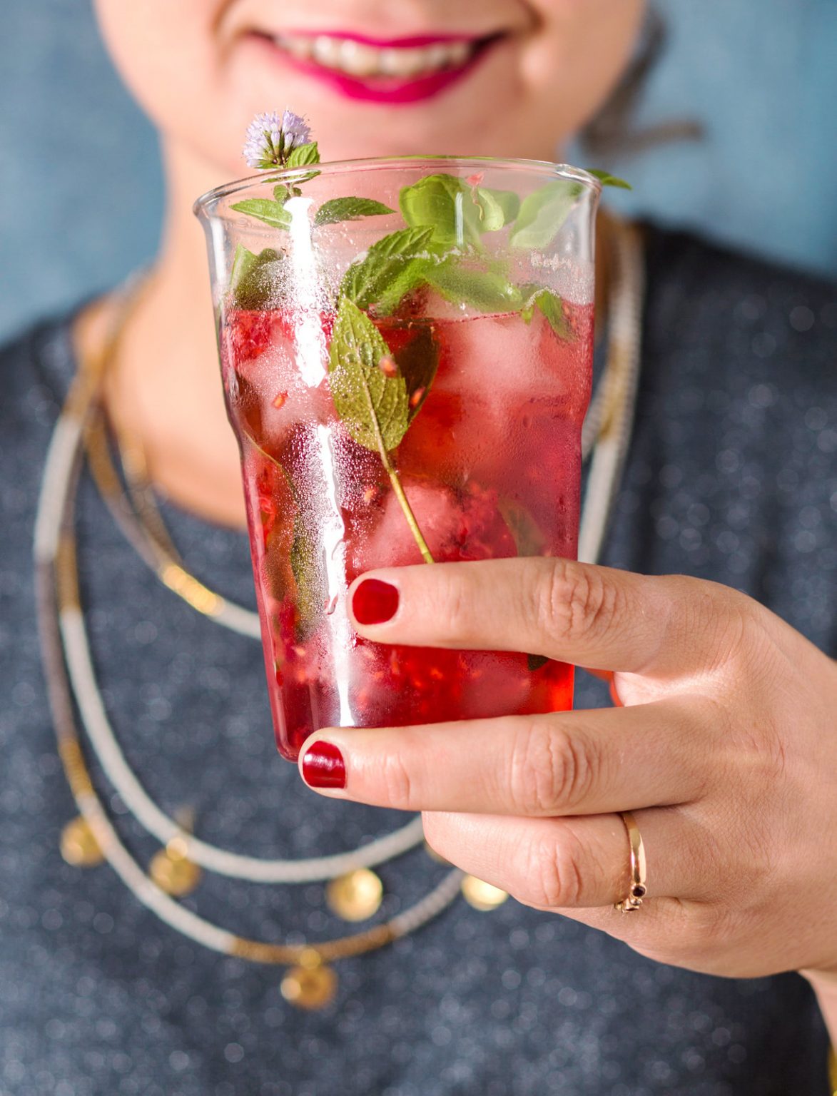 Mojito fruits rouges, basilic et menthe | Recette Cuisine