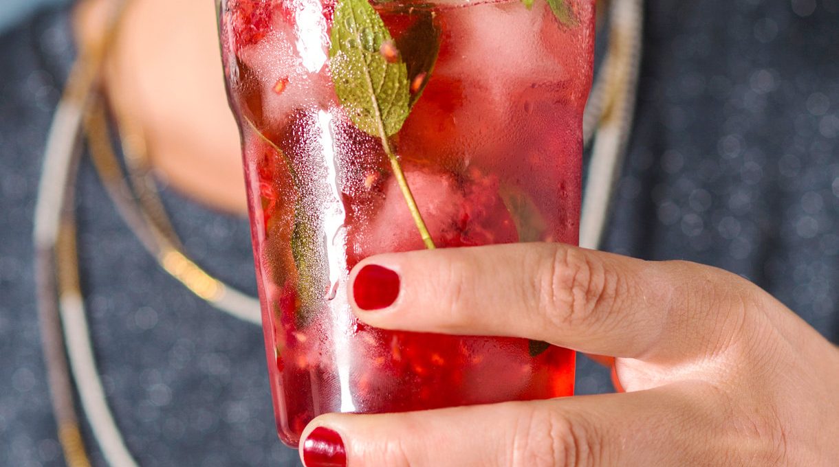 Mojito fruits rouges, basilic et menthe | Recette Cuisine