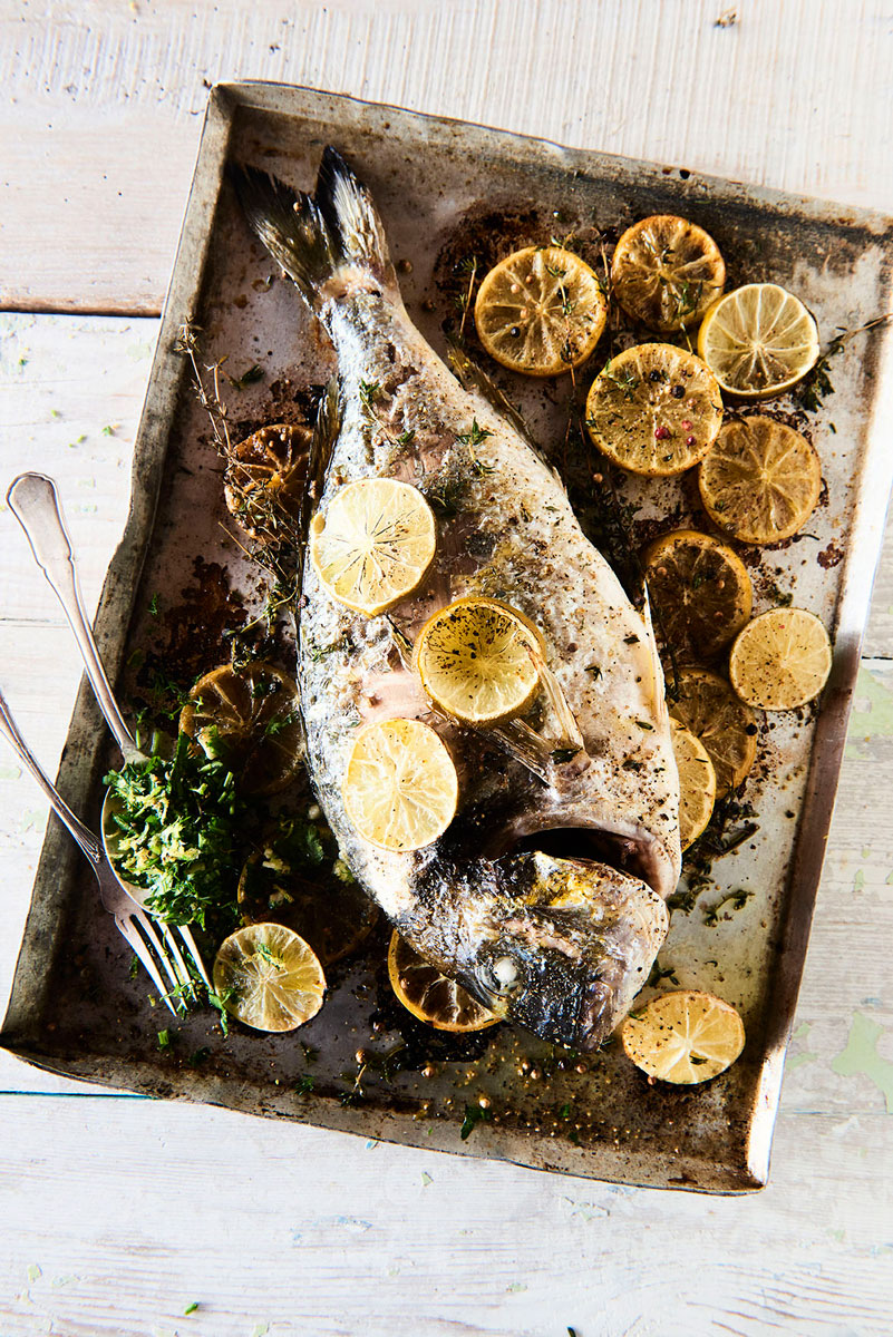 Dorade grillée & gremolata aux agrumes | Recette Cuisine