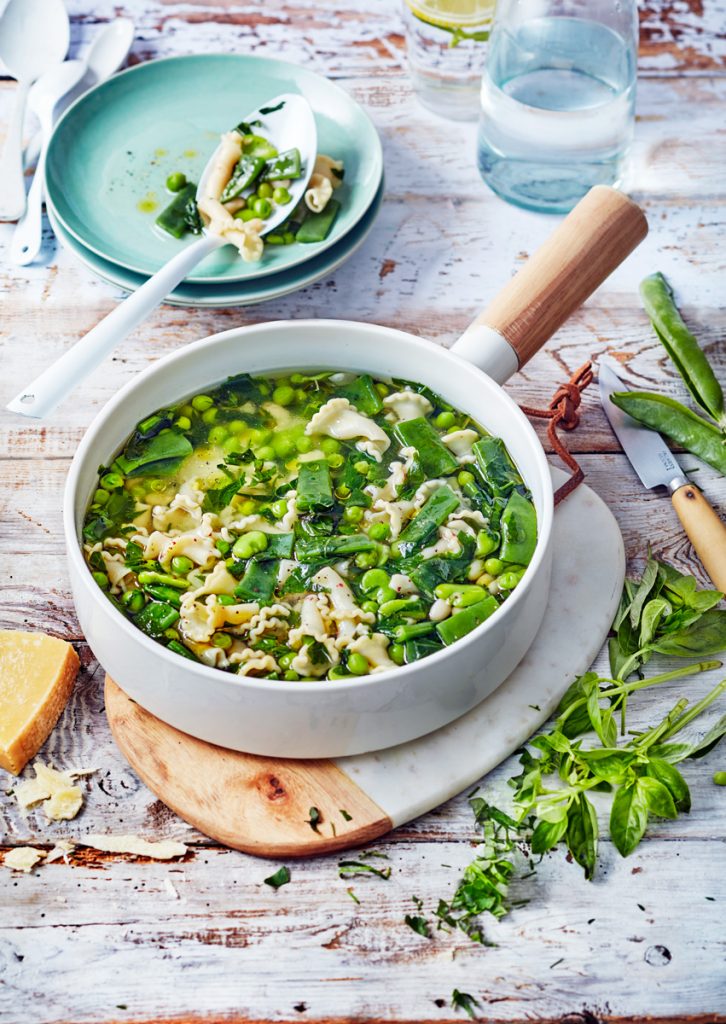 Minestrone vert aux fèves | Recette Cuisine