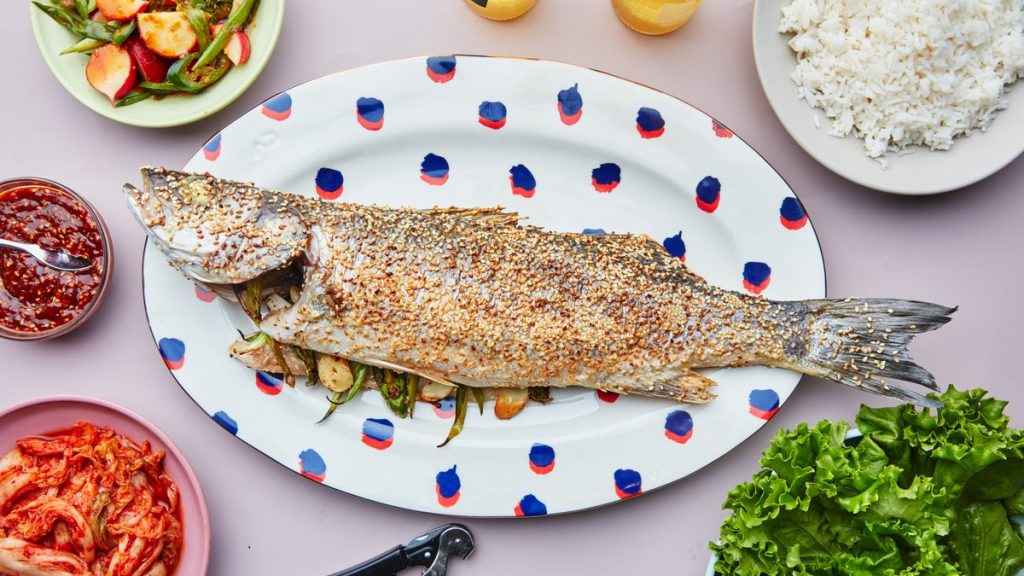 Poisson entier Ssam | Recette Cuisine