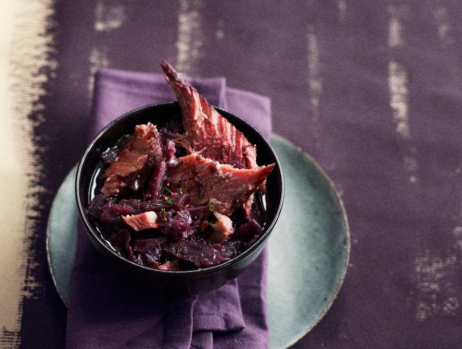 Palette de porc au chou rouge | Recette Cuisine