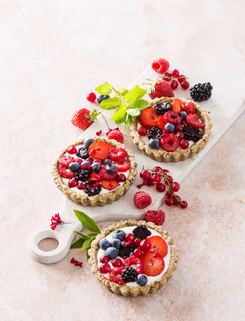 Tartelettes aux fruits rouges sans cuisson | Recette Cuisine