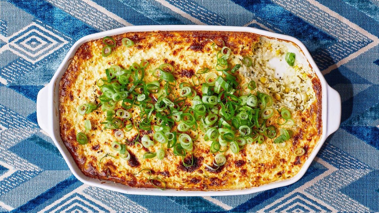 Pudding au maïs et au hominy | Recette Cuisine