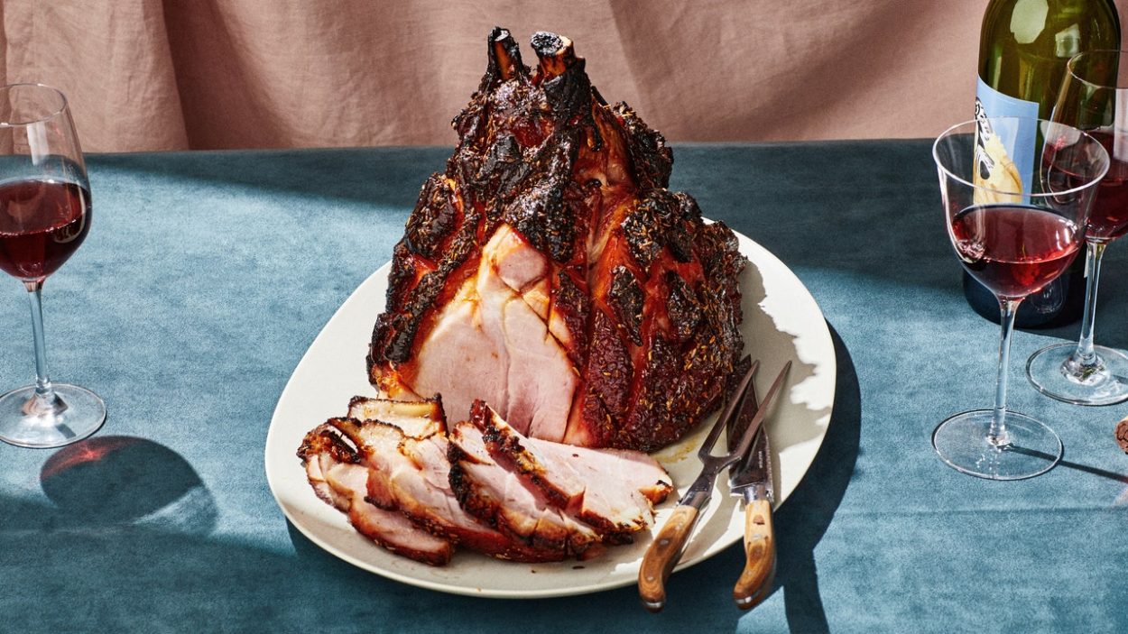 Jambon au four avec glaçage à la cassonade | Recette Cuisine
